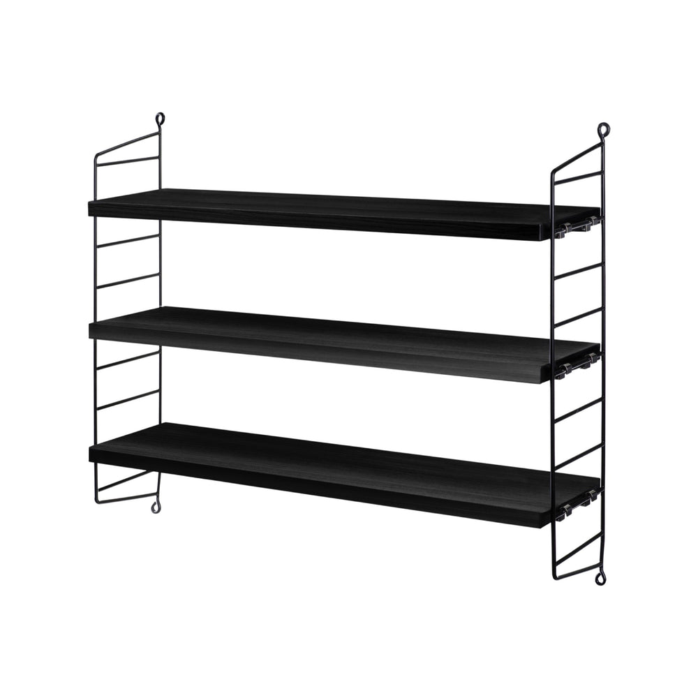 String Pocket Shelf - Black Stained Ash